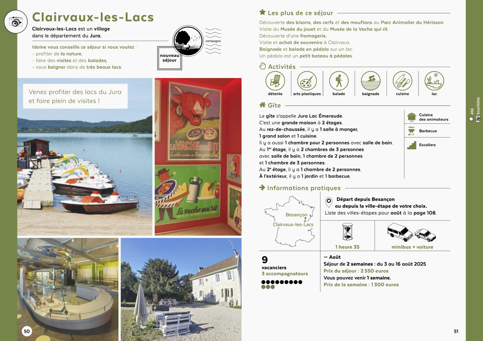 Les séjours - Association Idoine, Besançon